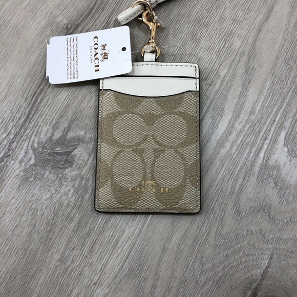 Coach | Bags | Coach Id Lanyard In Signature Coated Canvas Id | Poshmark
